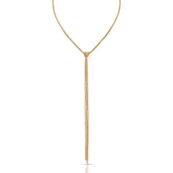 Ettika 18k Plated Box Chain Y-necklace - Gold