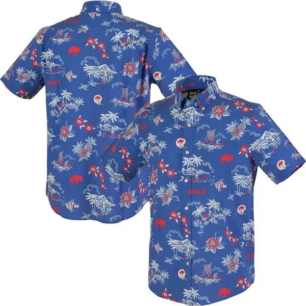 Reyn Spooner Buffalo Bills Kekai Performance Button-down Shirt