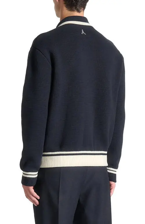 Manière De Voir Maniere De Voir Classic Combed Cotton Knit Cardigan