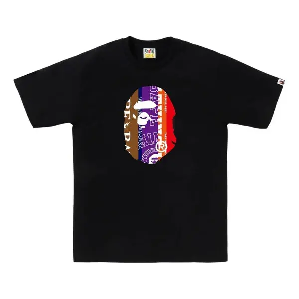 A BATHING APE Fans Scarf Ape Head Tee