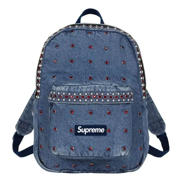 Supreme X B.b. Simon Denim Backpack Ss25 - Washed Indigo