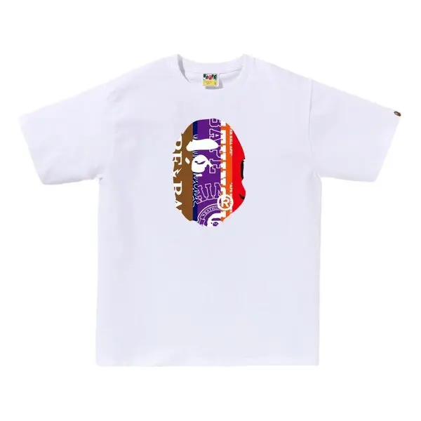 A BATHING APE Fans Scarf Ape Head Tee