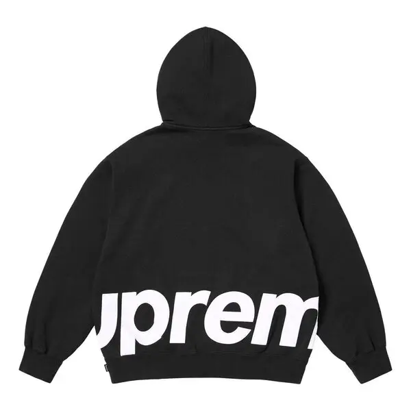 Supreme Big Logo Zip Up Hooded Sweatshirt
