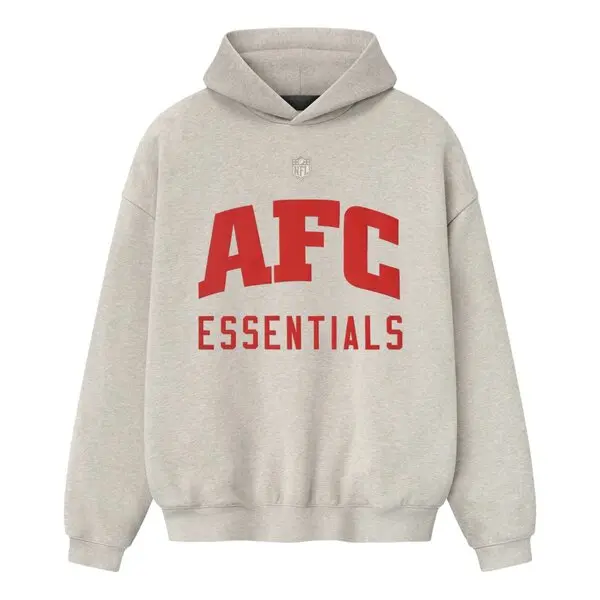 Fear Of God X Nfl Fw25 American Sport Hoodie - Heather Stone
