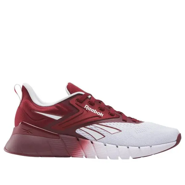 REEBOK Nano Gym Athletic Lace-up Sneakers - White/maroon/maroon