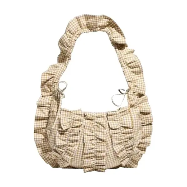 Adidas Plaid Ruffle Bag