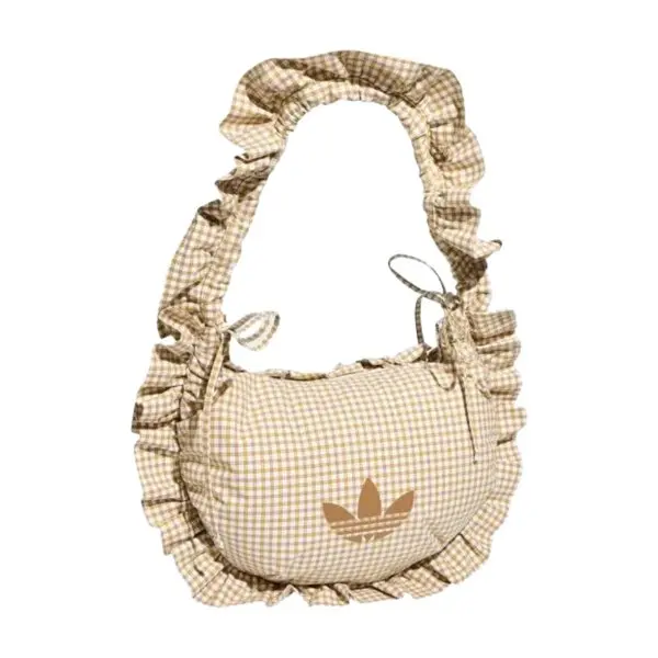 Adidas Plaid Ruffle Shoulder Bag