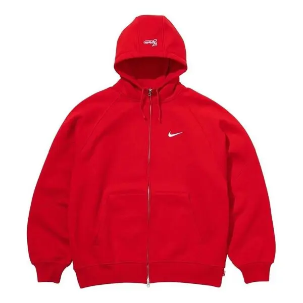 Supreme X Nike Zip Up Hooded Sweatshirt