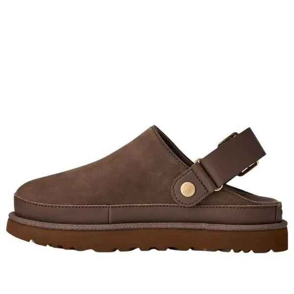 UGG Goldenstar Villa Clog Mules With Adjustable Strap - Molasses/brown
