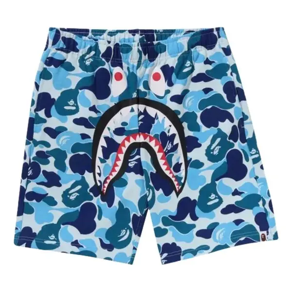 A BATHING APE Abc Camo Shark Sweat Shorts