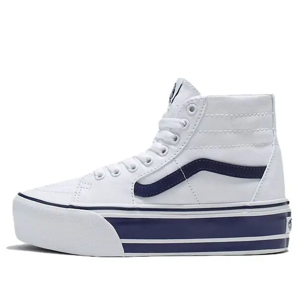 VANS Sk8 Hi Tapered Stackform Sneakers - White/blue
