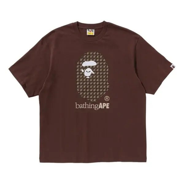 A BATHING APE Sta Houndstooth Bathing Ape Relaxed Fit Tee