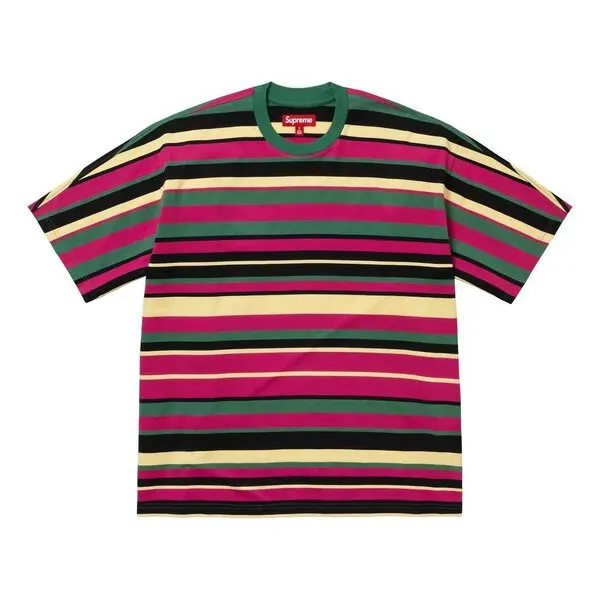 Supreme Intarsia Short-sleeve T-shirt 'stripe