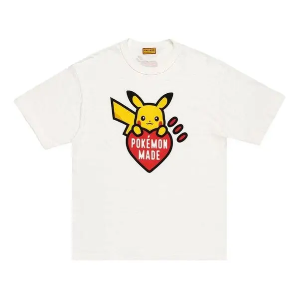 HUMAN MADE X Pokemon Made Pikachu Graphic T-shirt 'white - White/yellow/red