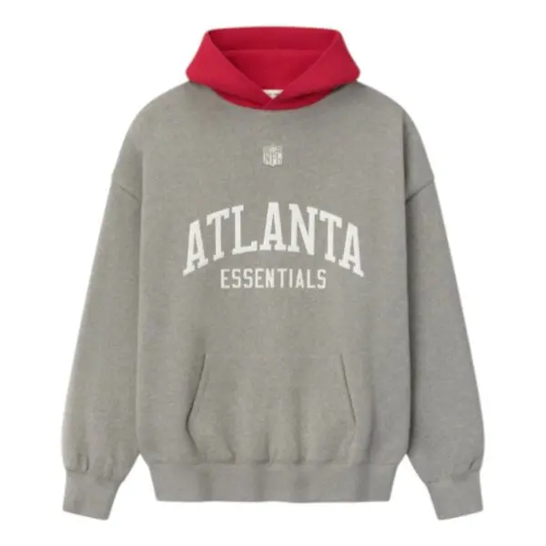 Fear Of God Falcons Hoodie - Dark Heather/red