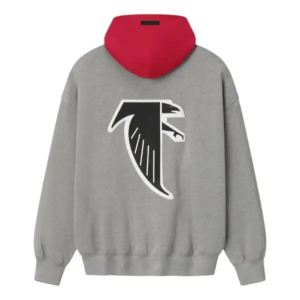 Fear Of God Falcons Hoodie - Dark Heather/red