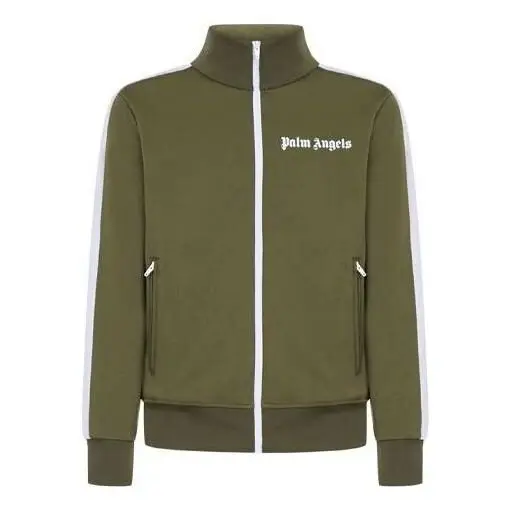 Palm Angels Classic Track Jacket - Olive Green