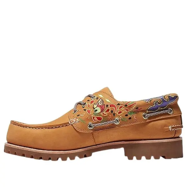 Timberland X Clot 3-eye Classic Lug Handsewn Boat - Wheat