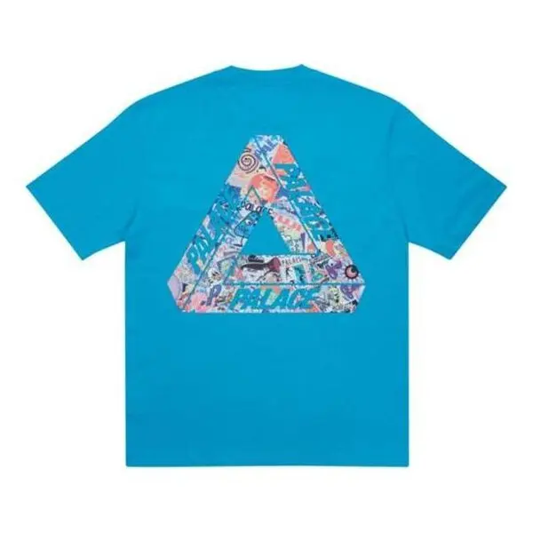 PALACE Fw21 Tri-sticker Pack Logo T-shirt - Blue