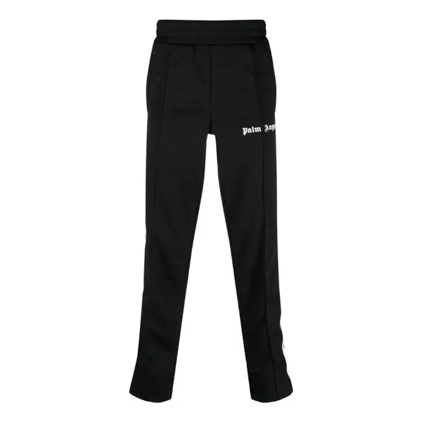 Palm Angels Fw22 Classic Track Pant 'black White - Black/white