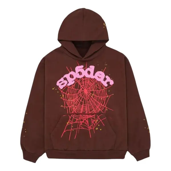 SP5DER Web Hoodie - Brown