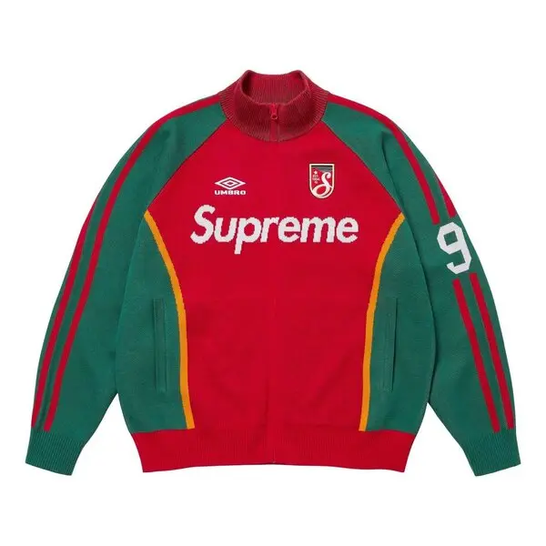 Supreme X Umbro Zip Up Sweater - Red