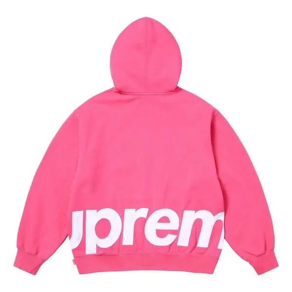 Supreme Big Logo Zip Up Hooded Sweatshirt