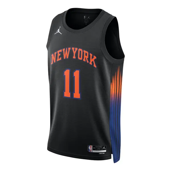 Nike Jalen Brunson New York Knicks Statement Edition Swingman Jersey - Black