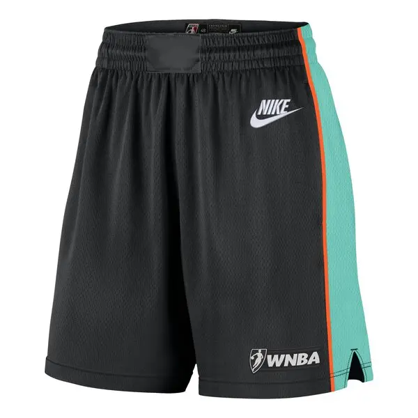 Nike New York Liberty Court Origins Dri-fit Victory Knee-length Shorts - Black/mint
