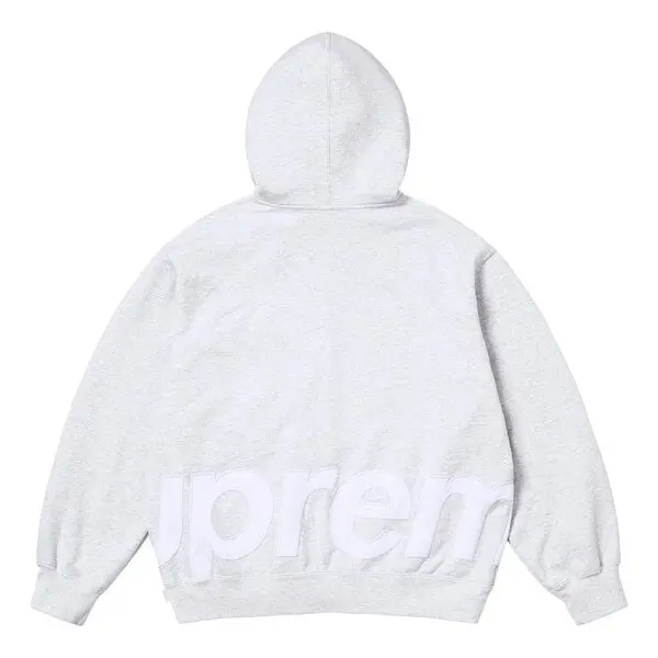 Supreme Big Logo Zip Up Hooded Sweatshirt