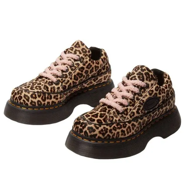 Dr. Martens Print Platform Shoes - Leopard