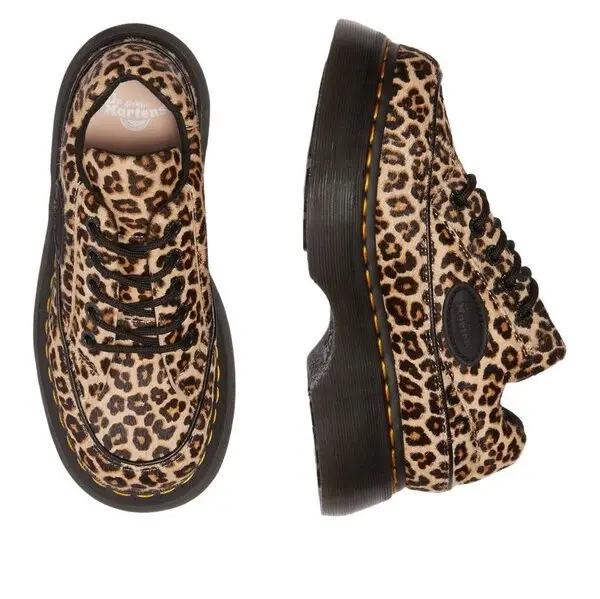 Dr. Martens Print Platform Shoes - Leopard