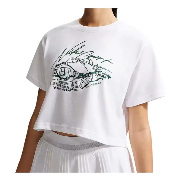Nike Cropped T-shirt - White