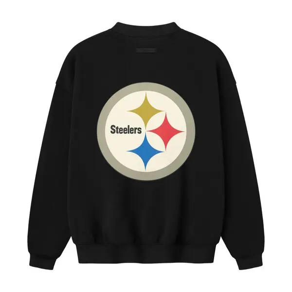 Fear Of God X Nfl Pittsburgh Steelers Sport Crewneck - Black