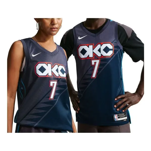 Nike Nba Chet Holmgren Oklahoma City Thunder City Edition Swingman Jersey - Thunder Blue