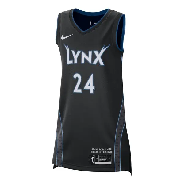 Nike Napheesa Collier Minnesota Lynx Wnba Dri-fit Victory Rebel Edition Jersey - Black