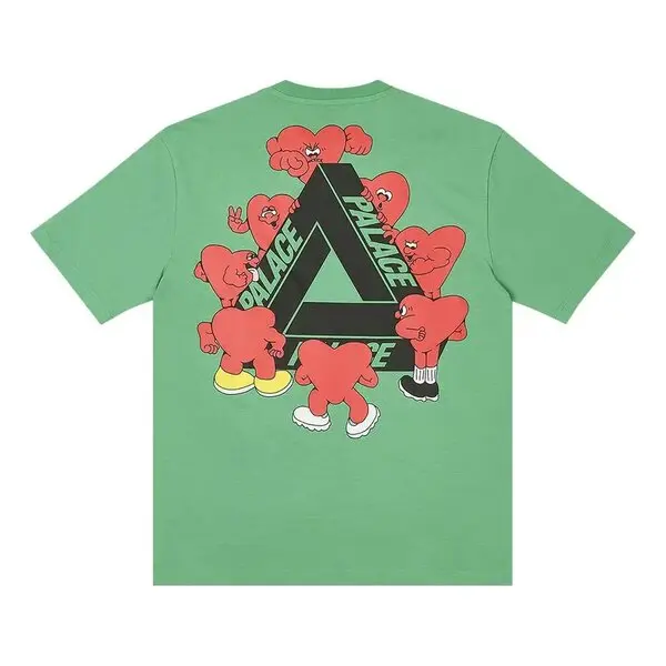 PALACE Tri-hearts T-shirt - Sweet Pea Green