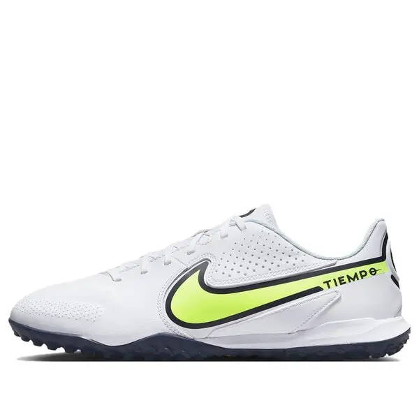 Nike Tiempo Legend 9 Academy Tf Athletic Sneakers - White/volt/blackened Blue