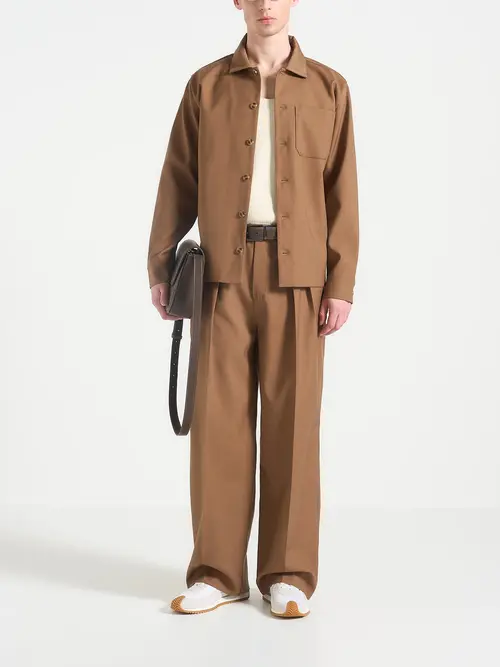 Manière De Voir Valentin Relaxed Fit Overshirt - Fawn