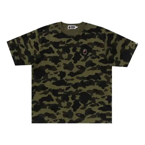 A BATHING APE 1st Camo One Point Tee - Green