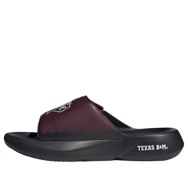 Adidas X Ncaa Lightblaze Slide Texas A&m Aggies - Core Black/cloud White/team Maroon