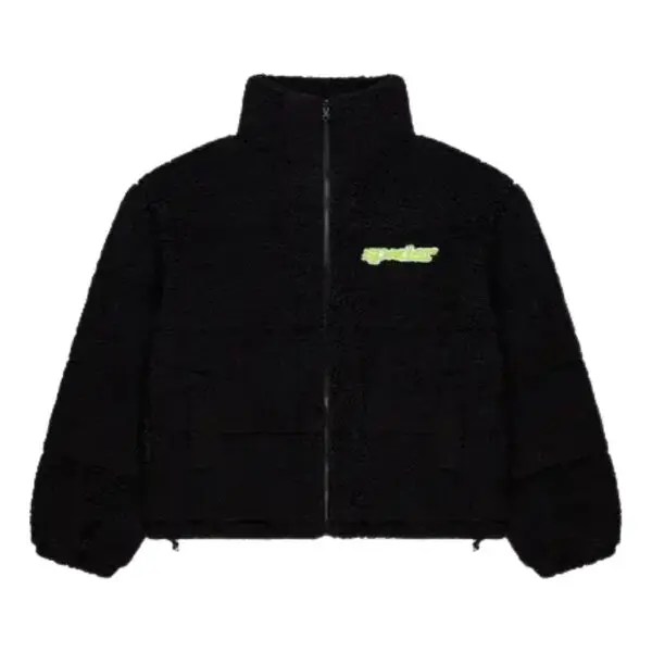 SP5DER Sherpa Puffer Jacket - Black