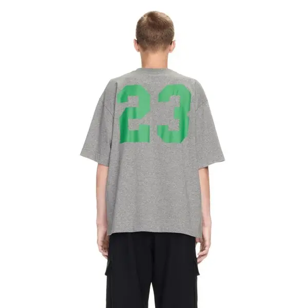 Off-White 23 Varsity Skate Short-sleeve Tee - Melange Grey