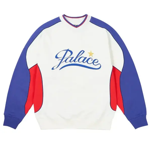 PALACE Star Script Crewneck Sweatshirt - White