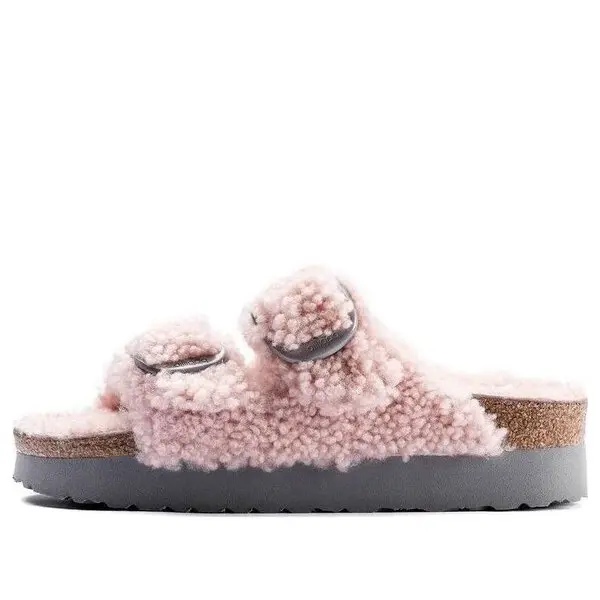 BIRKENSTOCK Arizona Big Buckle Shearling Narrow 'teddy Crystal Rose - Pink