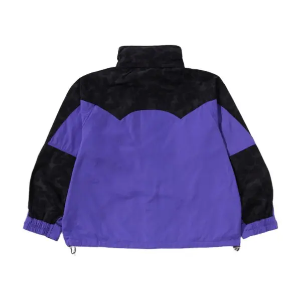 A BATHING APE Camo Panel Snowboard Jacket - Purple