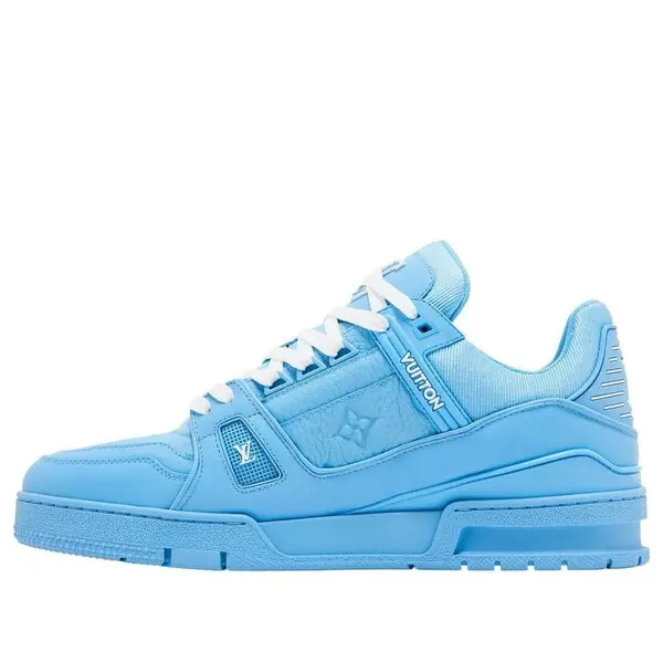 LOUIS VUITTON Trainer Embossed Monogram Sneakers - Embossed Monogram Blue