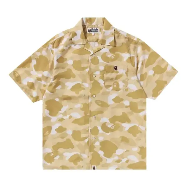 A BATHING APE Color Camo Ape Head One Point Shirt
