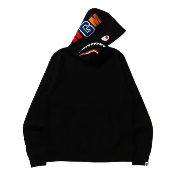 A BATHING APE Shark Pullover Hoodie - Black