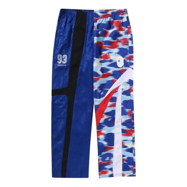 A BATHING APE Split Relaxed Fit Track Pants - Blue